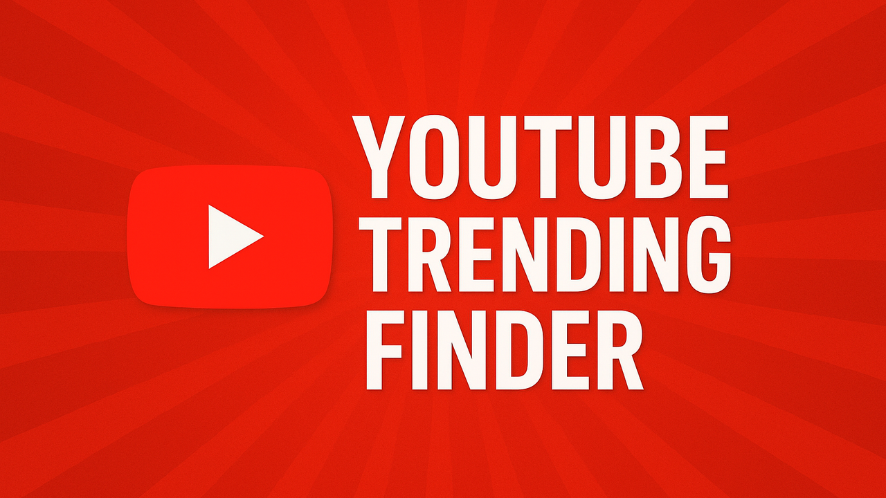 YouTube Trending Finder